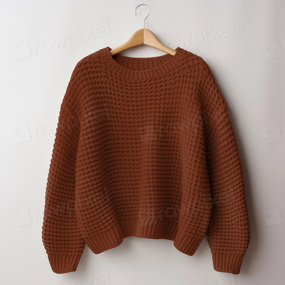 Knitted sweater editable mockup, winter | Premium Mockup Generator ...