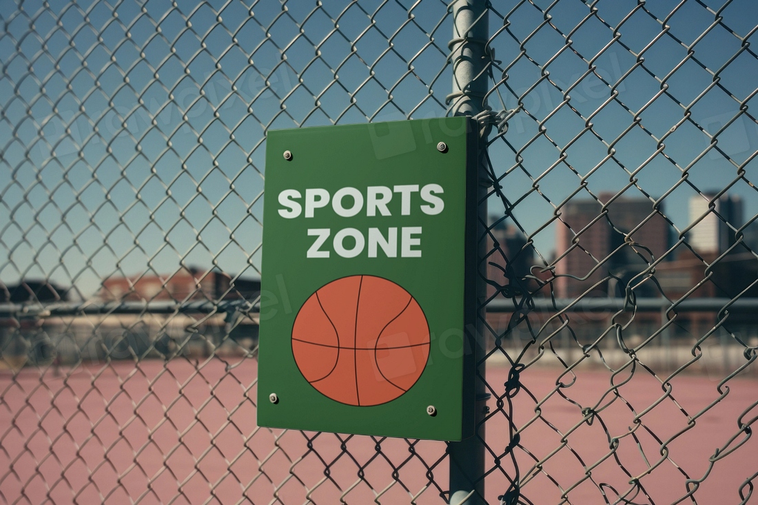 Basketball court sign editable mockup | Free Mockup Generator - rawpixel