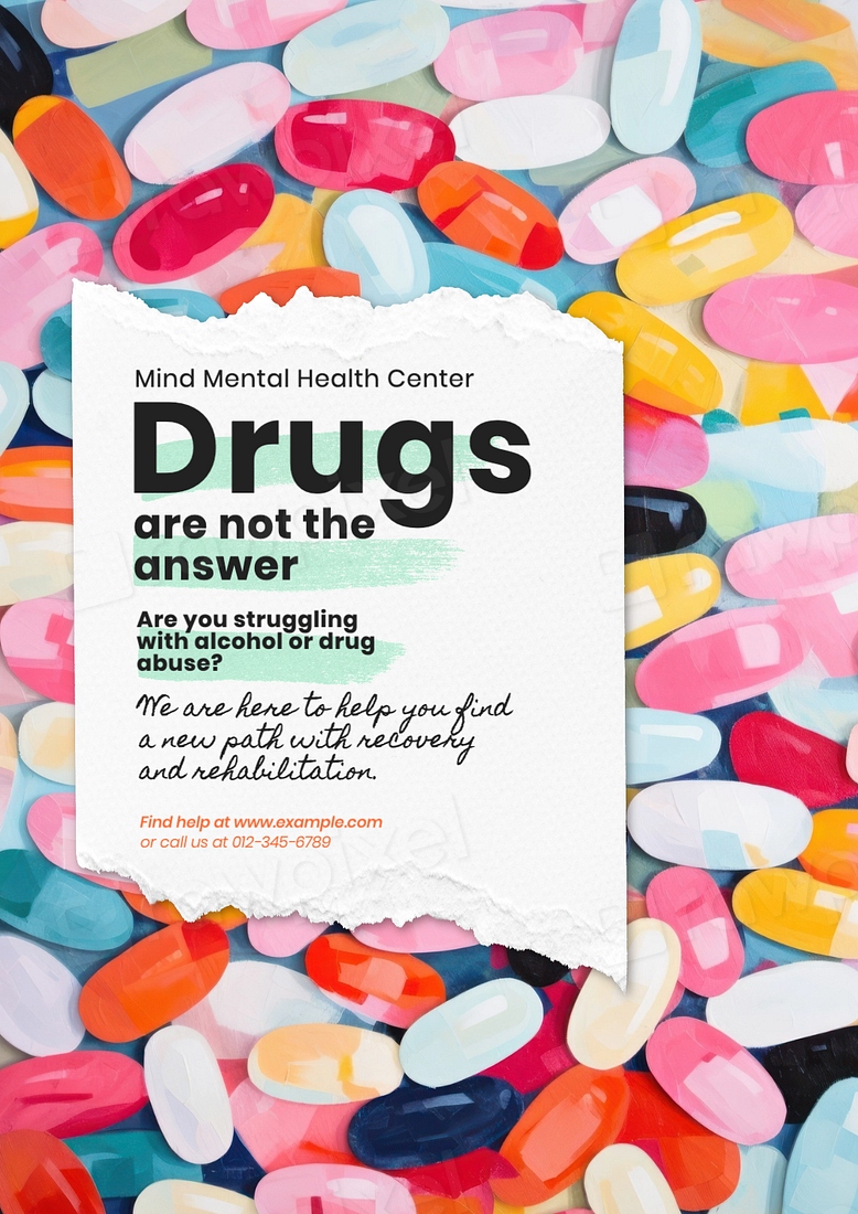 Drug addiction poster template | Premium Editable Template - rawpixel