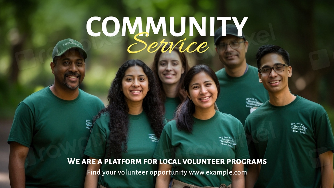 Community service blog banner template | Premium Editable Template ...
