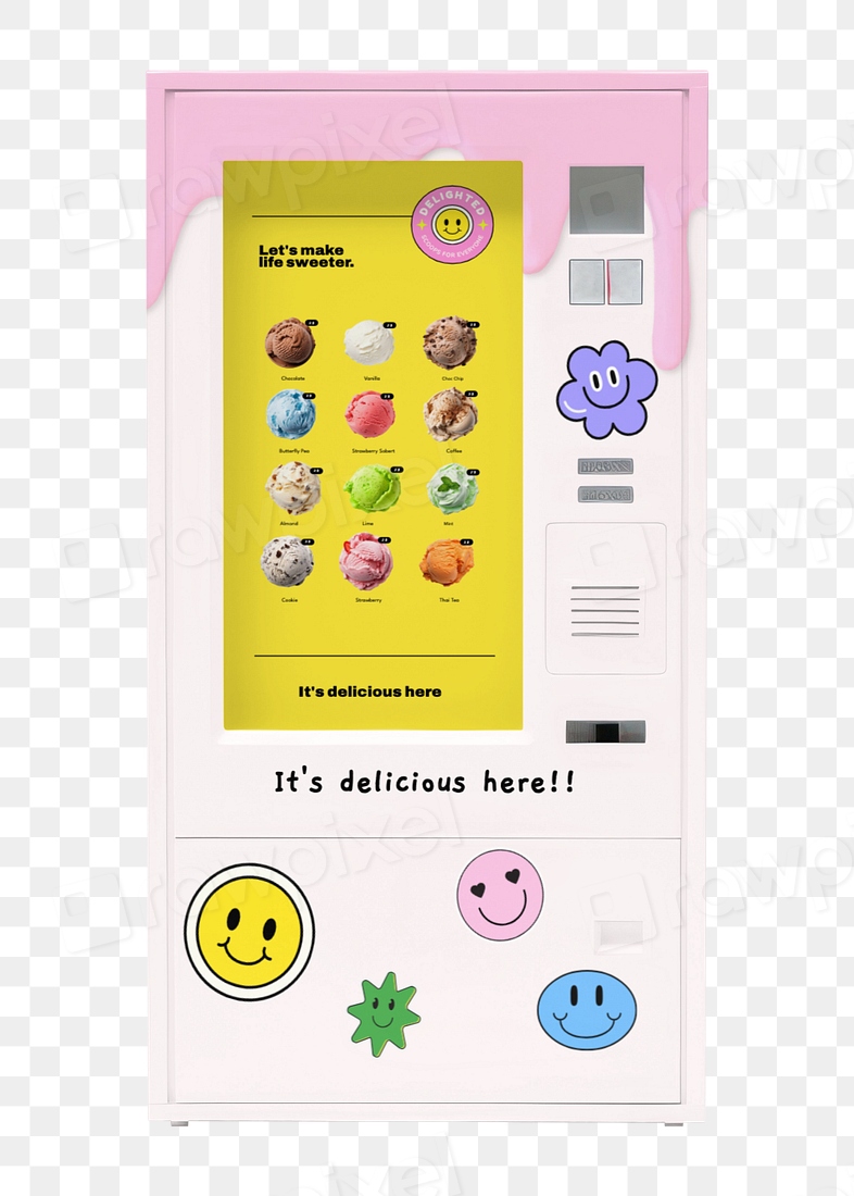 Vending machine png mockup element, | Free - rawpixel