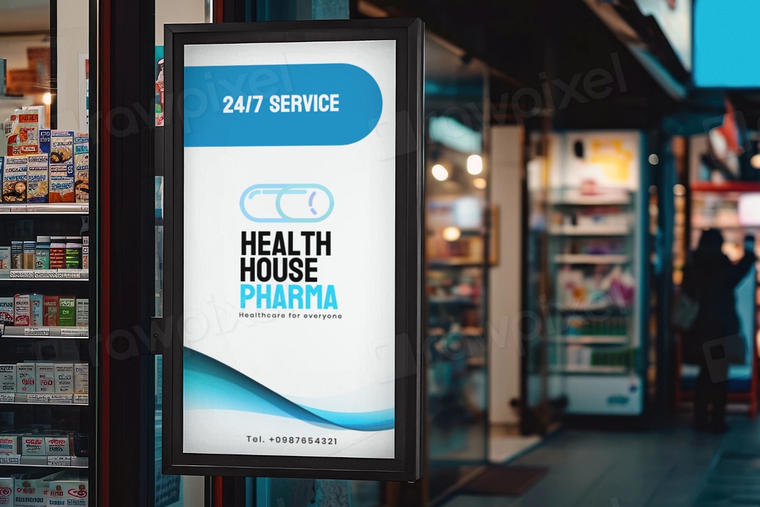 Shop digital ad sign mockup, | Free Mockup Generator - rawpixel