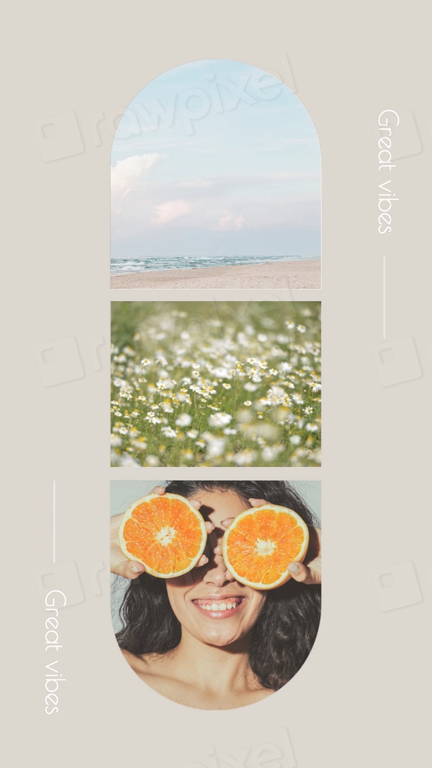 Beige geometric photo collage, editable | Premium Photo Collage Maker ...