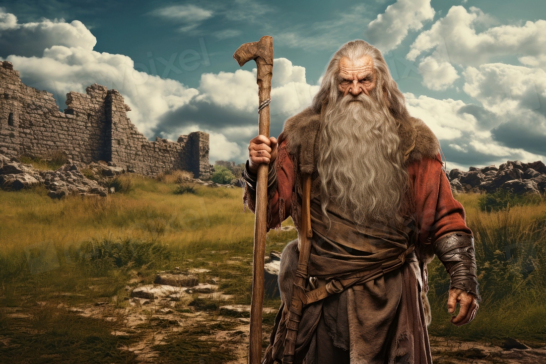 Old medieval wizard fantasy remix, | Premium Scene Creator - rawpixel