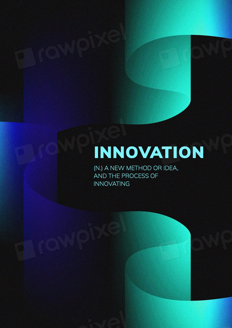 Innovation gradient poster template, editable | Free Editable Template ...