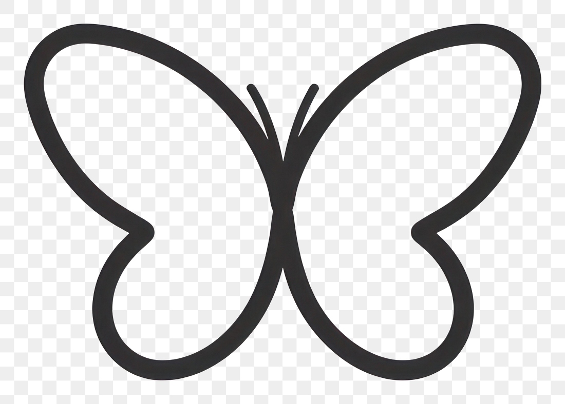 PNG Butterfly icon logo stencil | Free PNG - rawpixel
