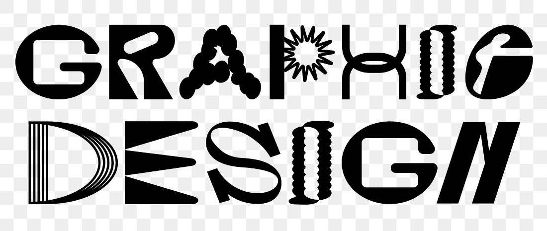 Graphic design word pgn abstract | Free PNG - rawpixel