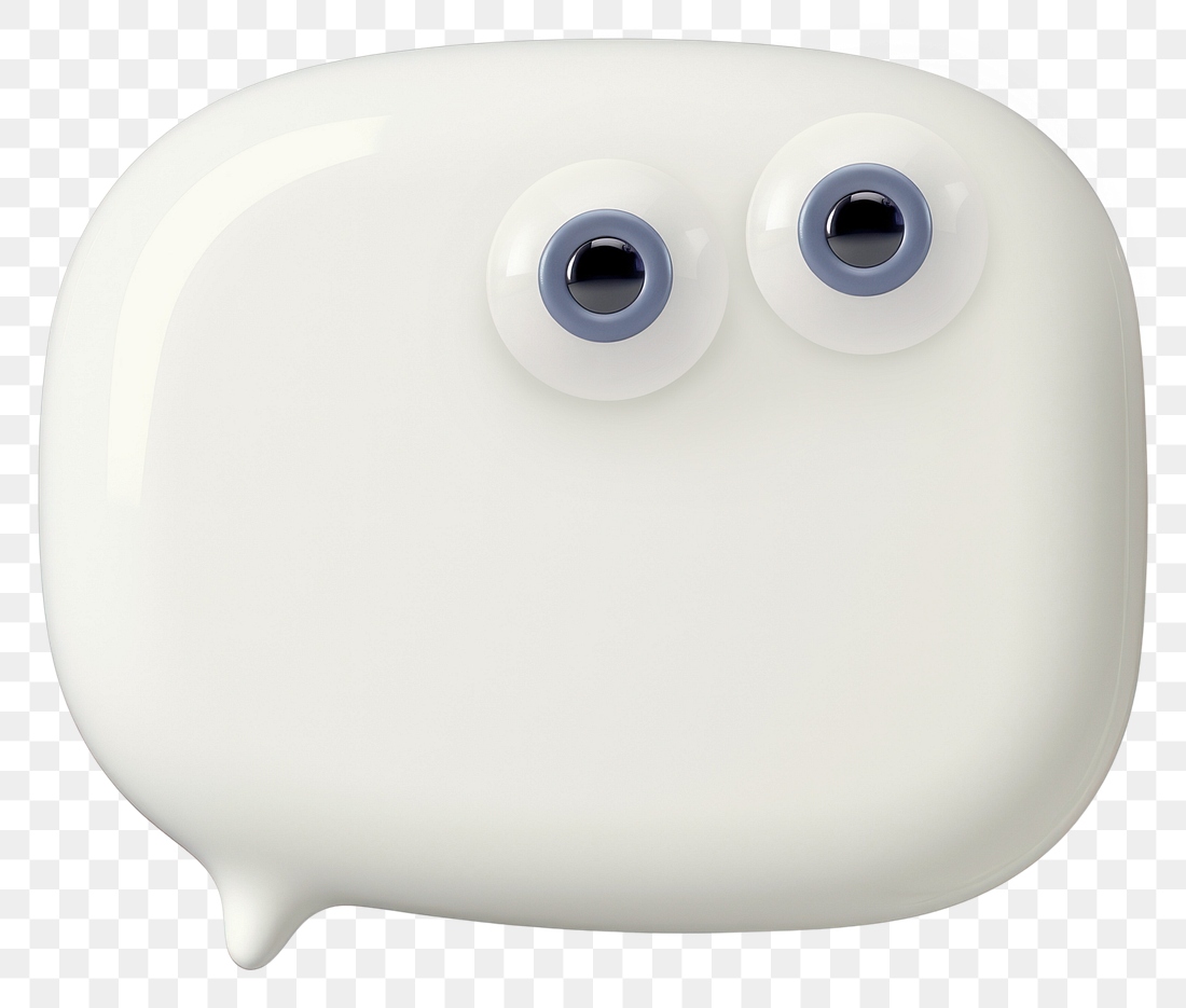 3D speech bubble png character | Free PNG - rawpixel