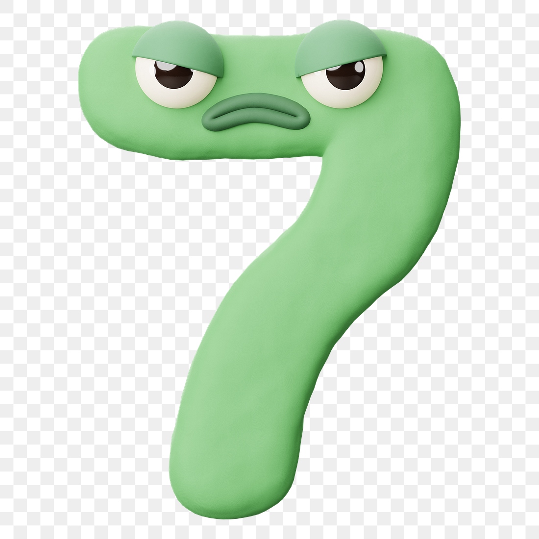 Number 7 png character font, | Free PNG - rawpixel
