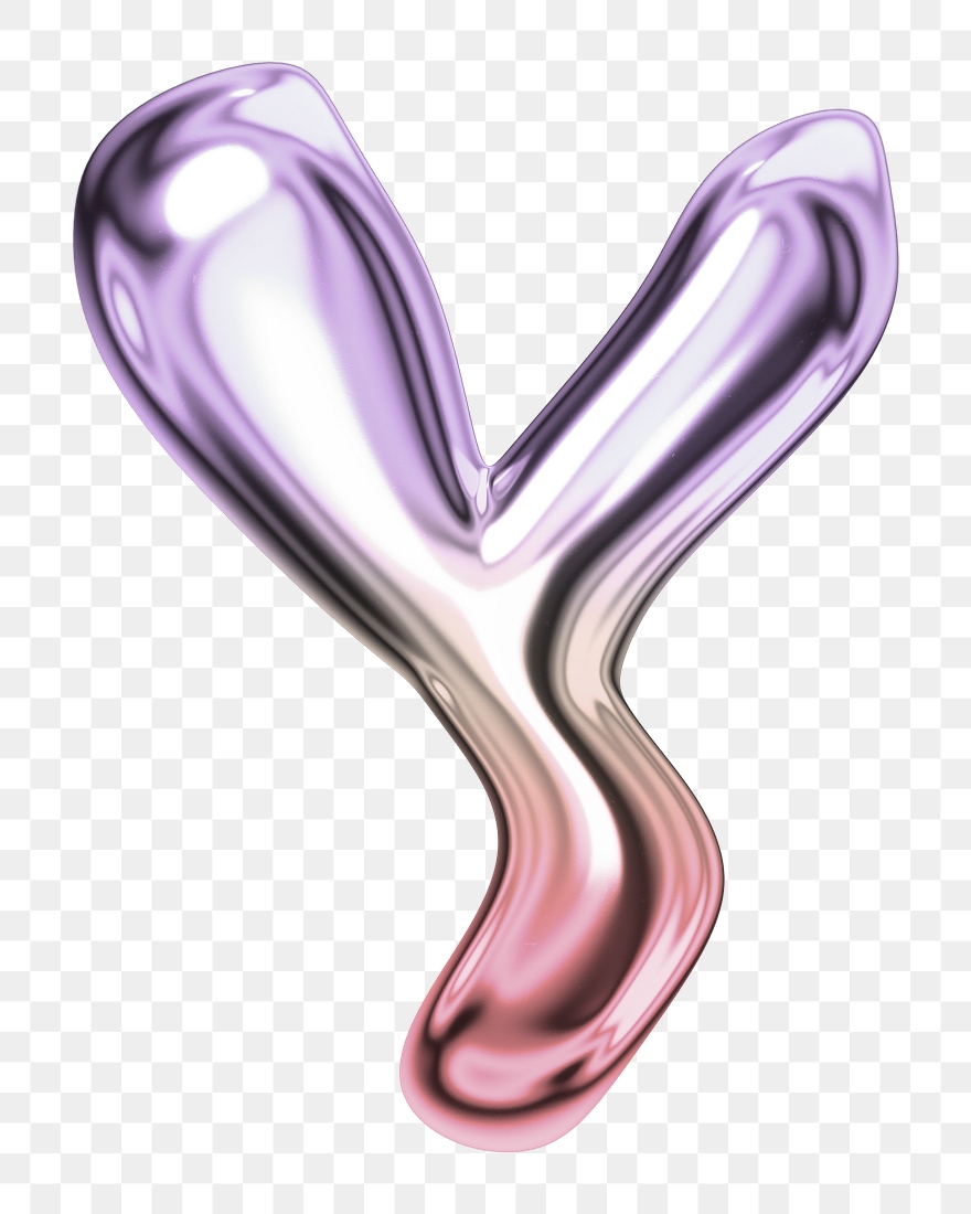 Letter Y png holographic fluid | Free PNG - rawpixel