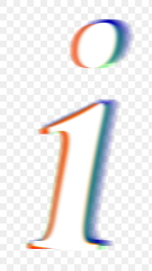 Letter i png offset color | Free PNG - rawpixel