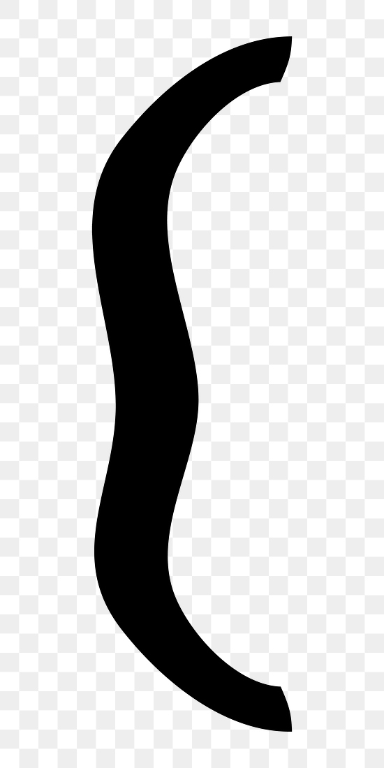 Parentheses png black distort sign, | Free PNG - rawpixel