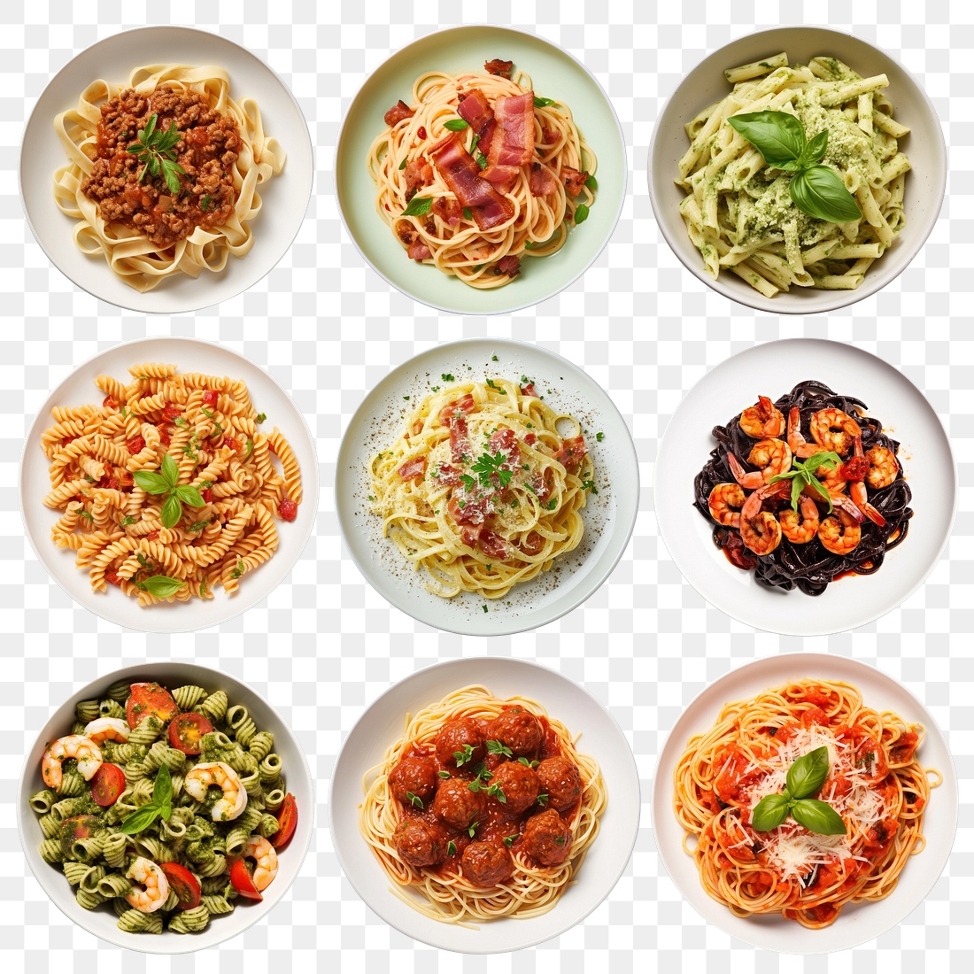 PNG Italian pasta element set | Free PNG - rawpixel