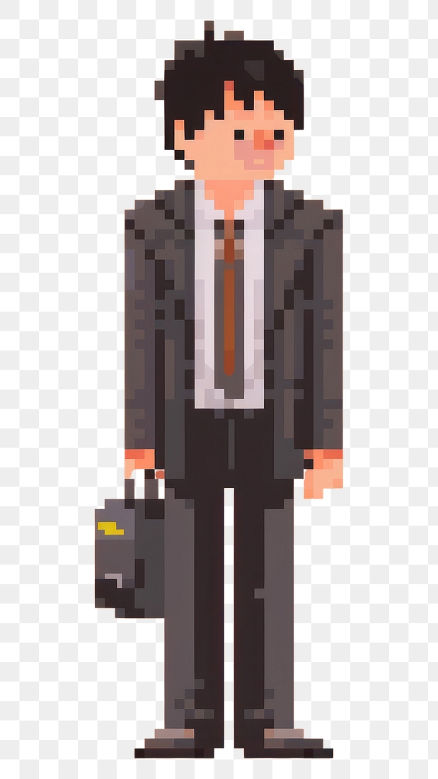 PNG Tokyo salary man pixel | Free PNG - rawpixel