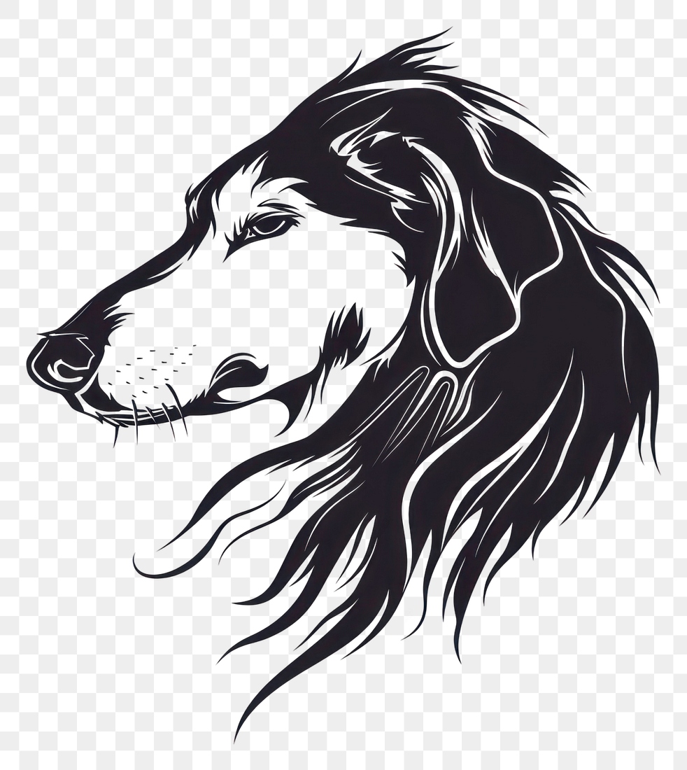 PNG Borzoi dog illustrated drawing | Free PNG - rawpixel