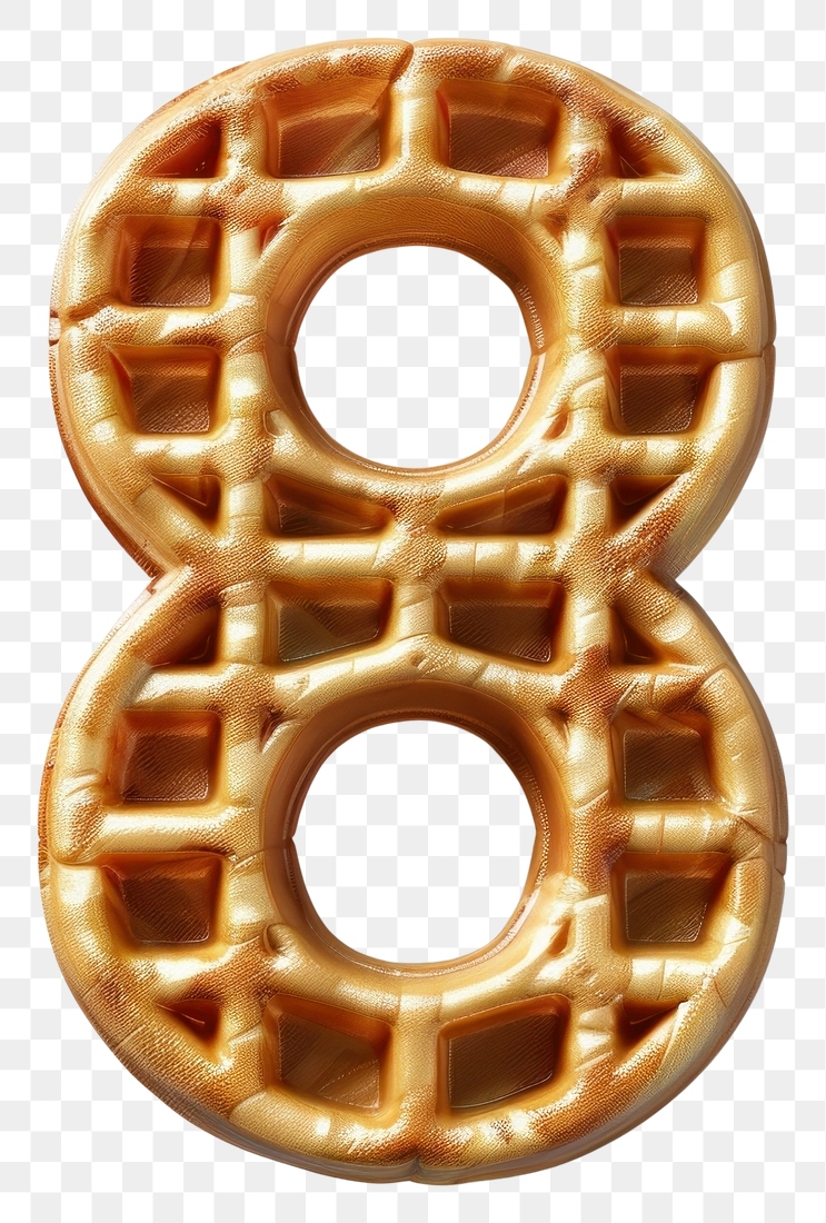 PNG Number 8 waffle symbol | Free PNG - rawpixel