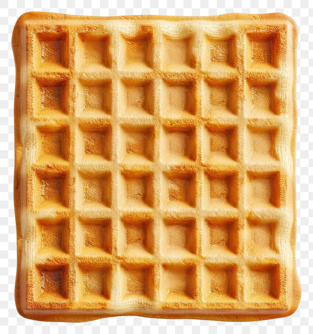 PNG Square shape waffle confectionery | Free PNG - rawpixel