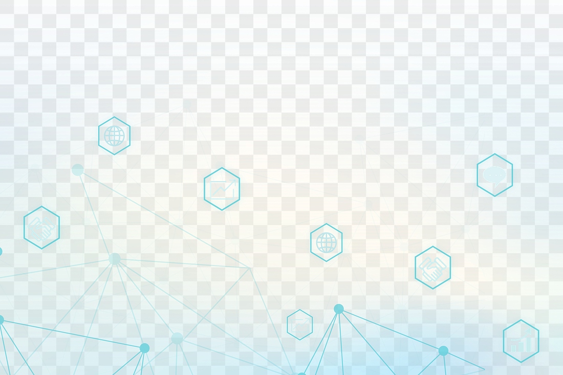 PNG blue connection border, digital | Free PNG - rawpixel