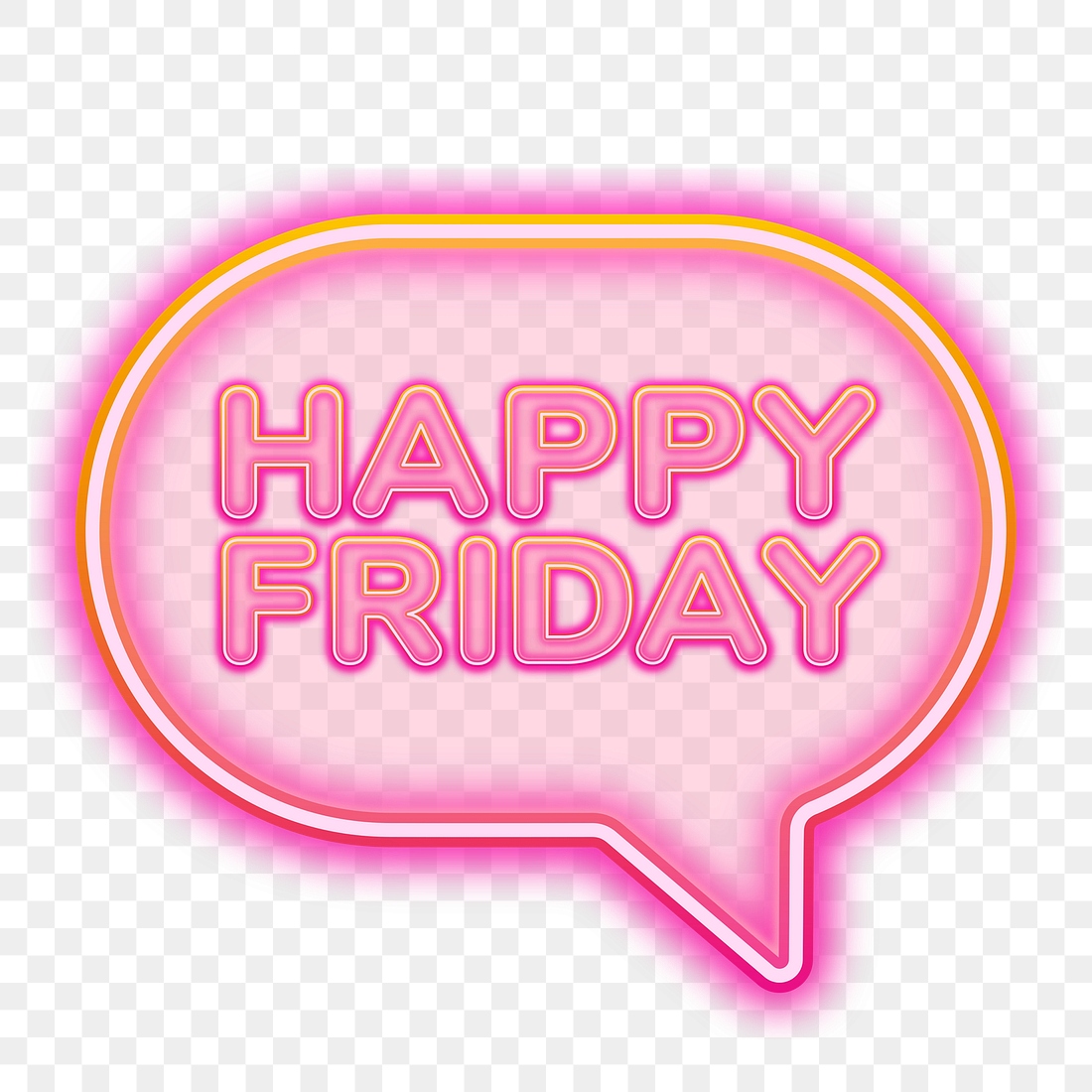 Happy Friday word sticker png | Premium PNG - rawpixel