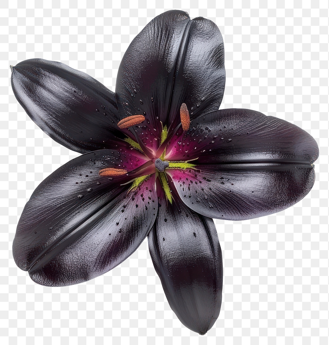 PNG Elegant black lily flower | Premium PNG - rawpixel
