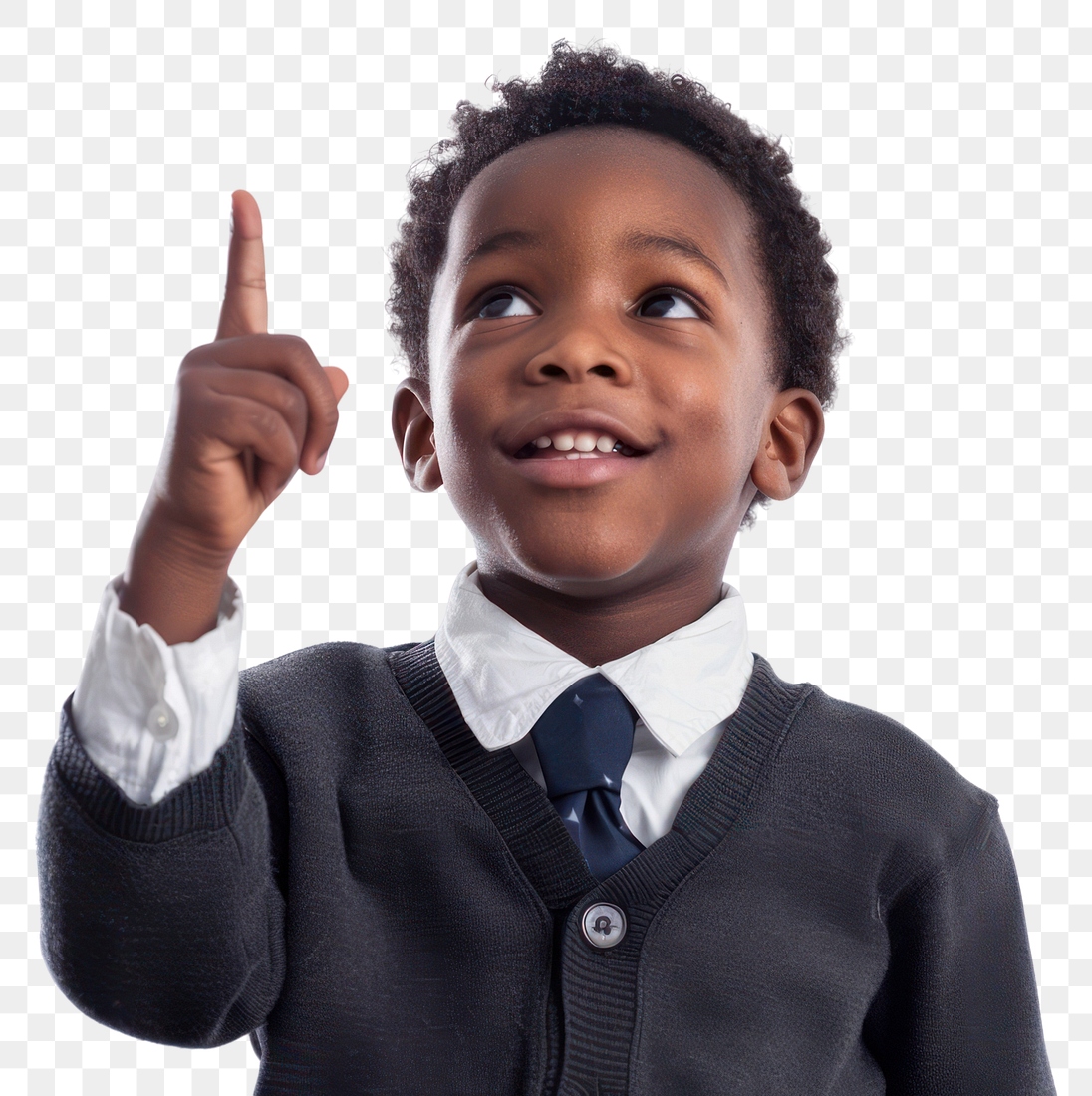 Child pointing up smiling | Premium PNG - rawpixel