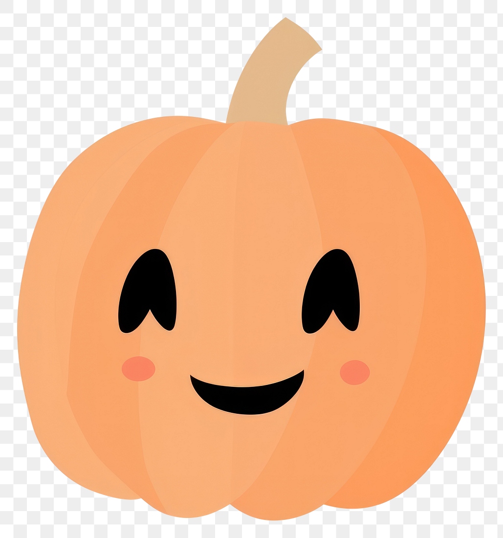 Cute smiling pumpkin face | Premium PNG - rawpixel