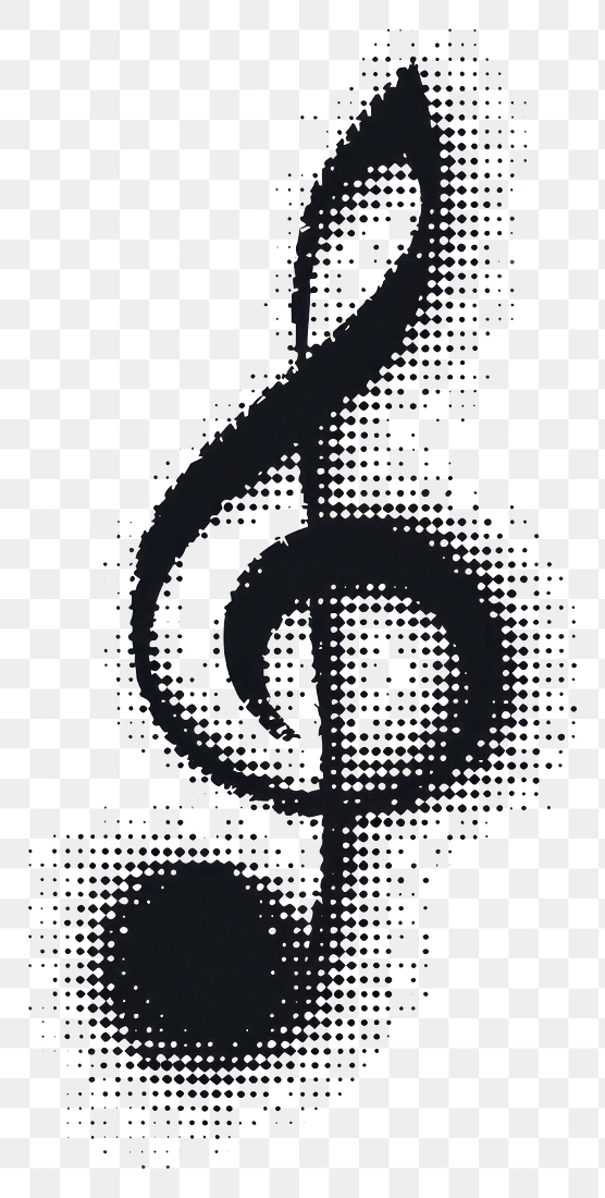 PNG Stylized dotted treble clef | Premium PNG - rawpixel