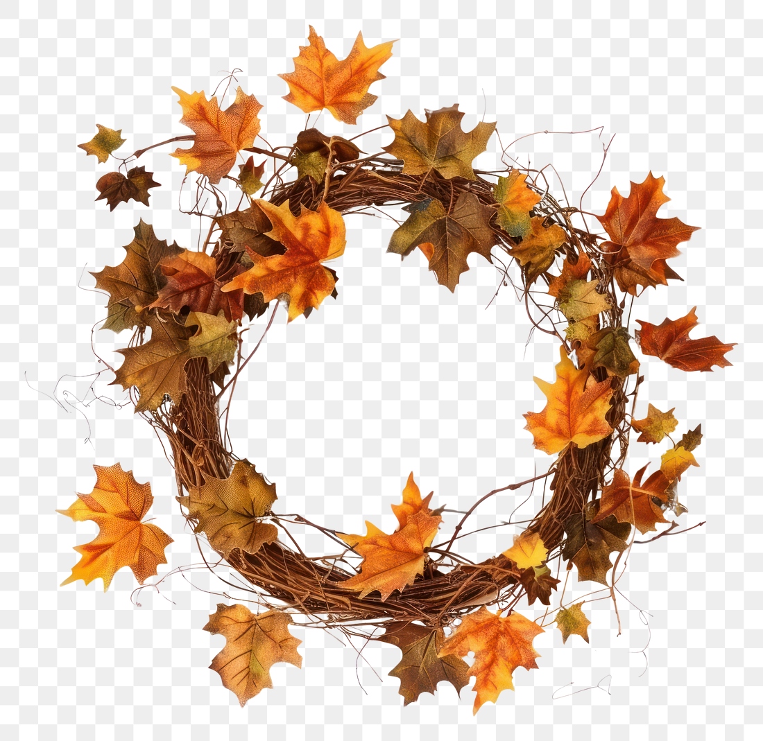 PNG Rustic fall harvest wreath | Premium PNG - rawpixel