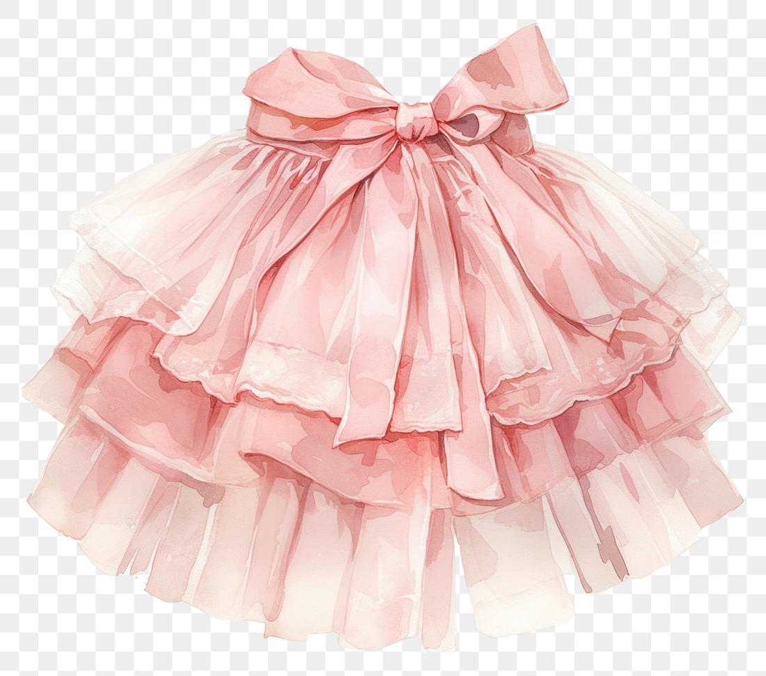 PNG Elegant pink layered dress | Premium PNG - rawpixel