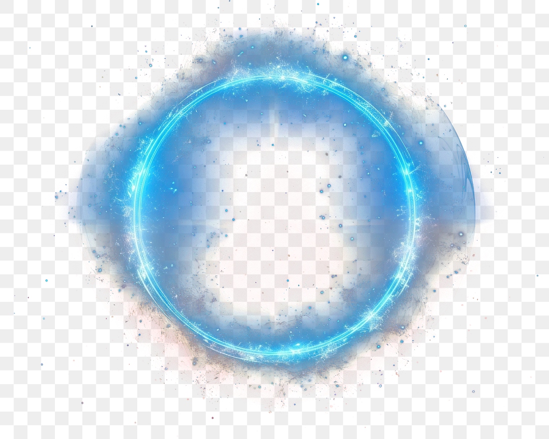 PNG Glowing blue circular energy | Premium PNG - rawpixel