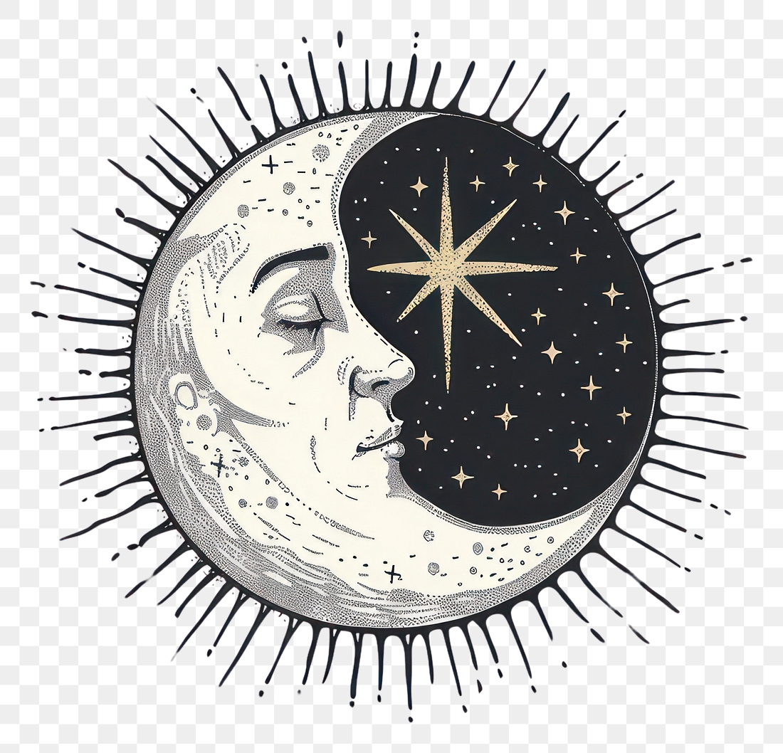 PNG Moon sun face celestial | Free PNG - rawpixel