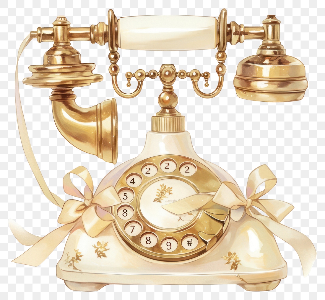 PNG Vintage rotary phone illustration | Free PNG - rawpixel