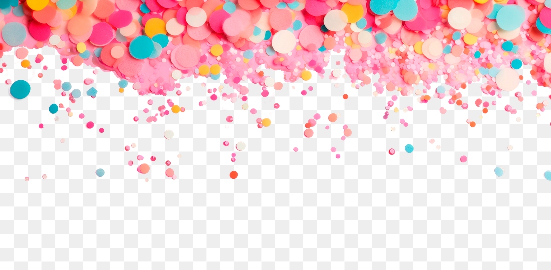 PNG Colorful confetti border, transparent | Free PNG - rawpixel