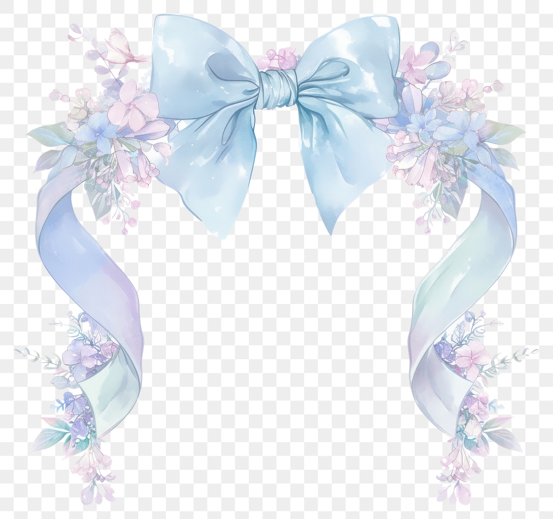 PNG Elegant floral ribbon frame | Premium PNG - rawpixel