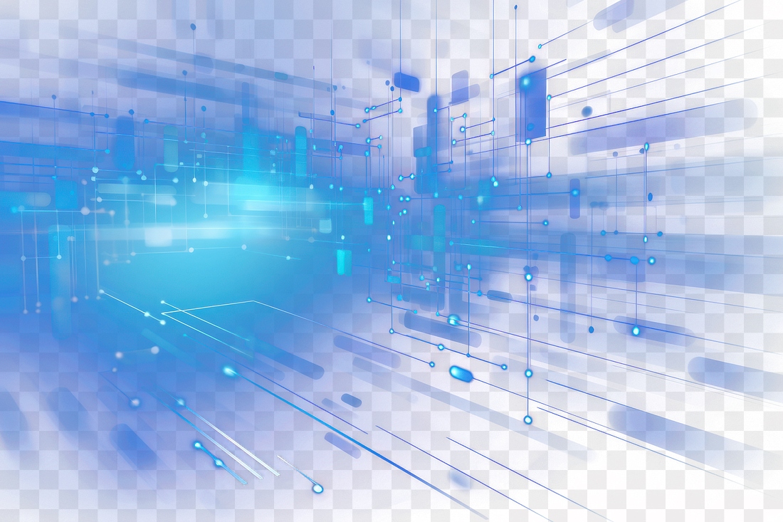 PNG Futuristic digital blue light | Free PNG - rawpixel