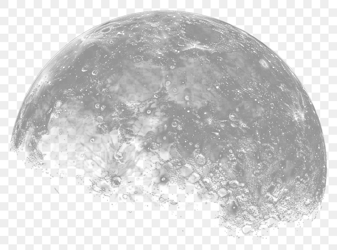 PNG Detailed half moon space | Free PNG - rawpixel