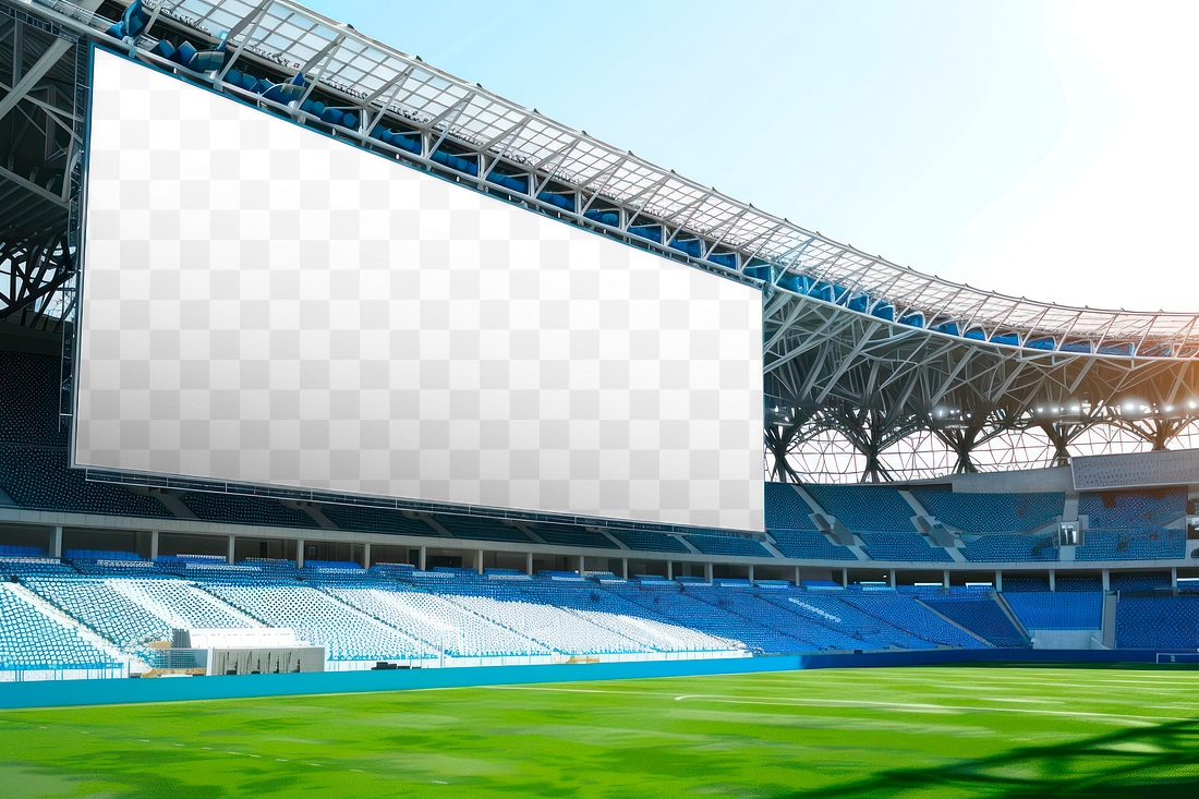 Stadium screen display png mockup | Free PNG - rawpixel