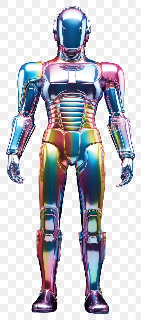 PNG full body iridescence humanoid | Free PNG - rawpixel