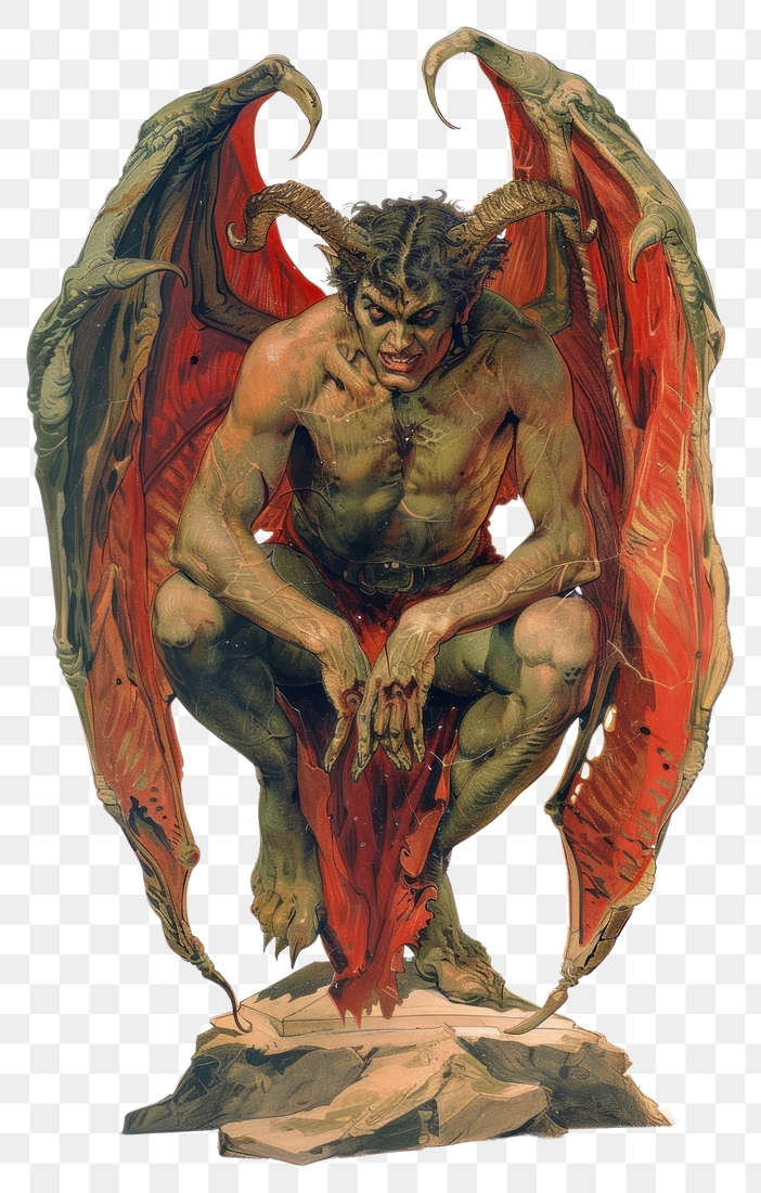 PNG Mythical demon fantasy art | Premium PNG - rawpixel