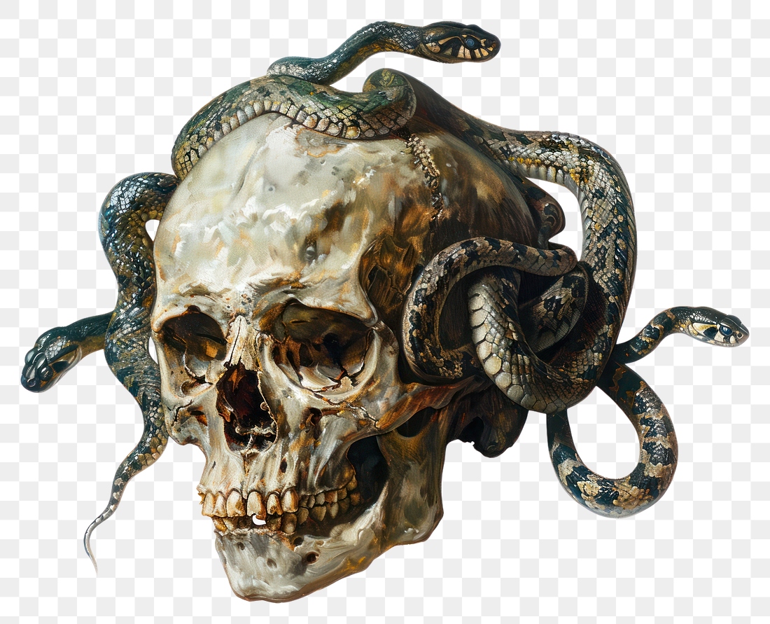 PNG Skull snakes illustration skull | Free PNG - rawpixel