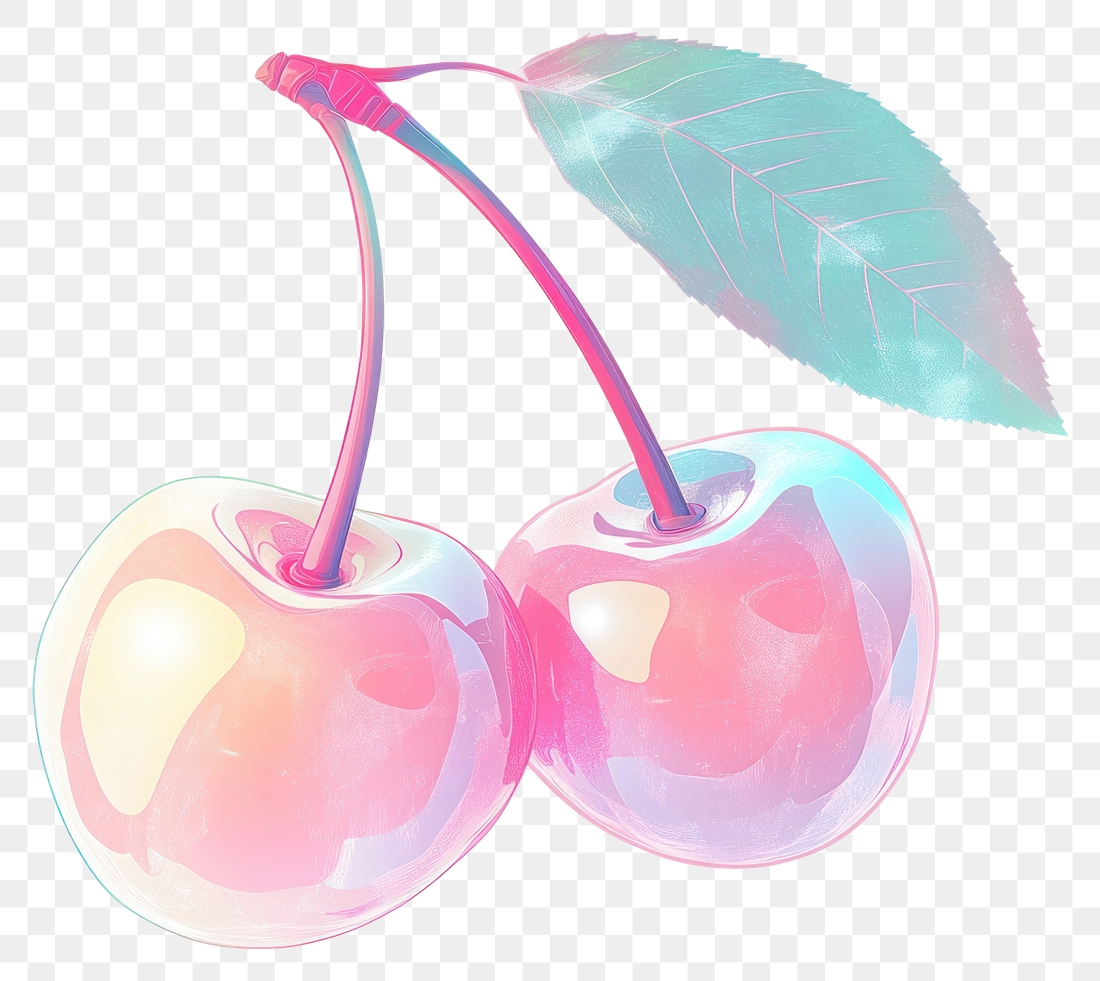 PNG Simple cherries shape cherry | Free PNG Illustration - rawpixel