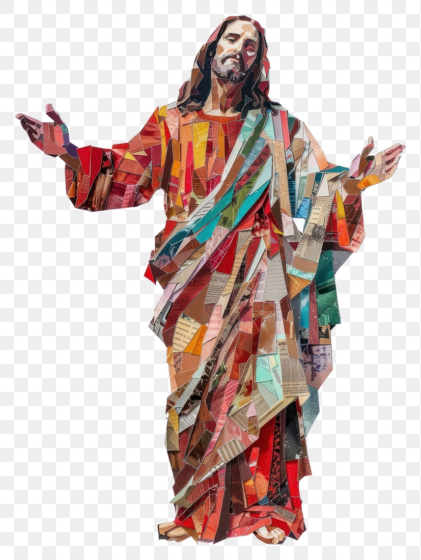 PNG Jesus Christ paper Collage | Free PNG - rawpixel