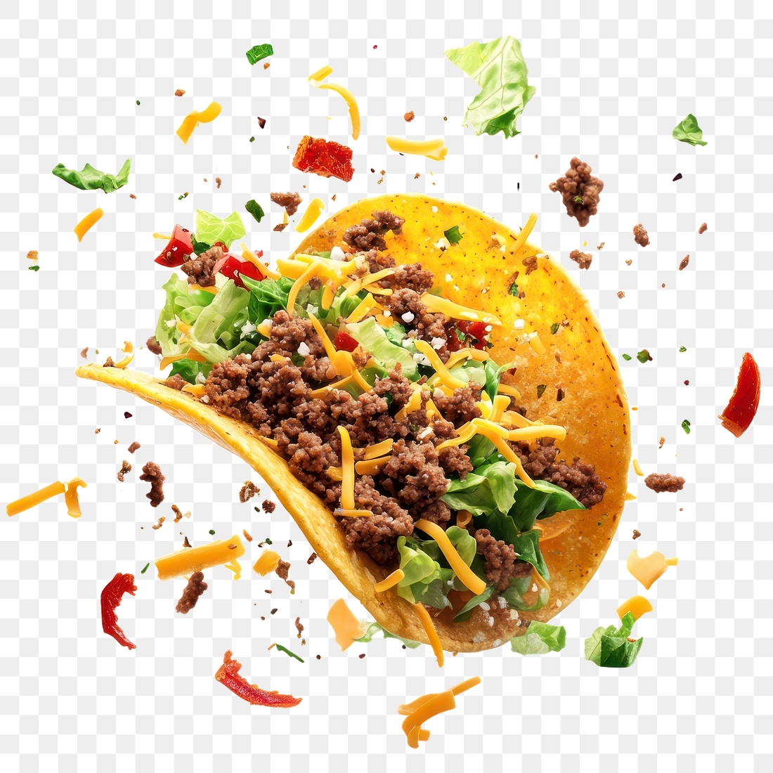 PNG Classic Taco Explosion taco | Premium PNG - rawpixel
