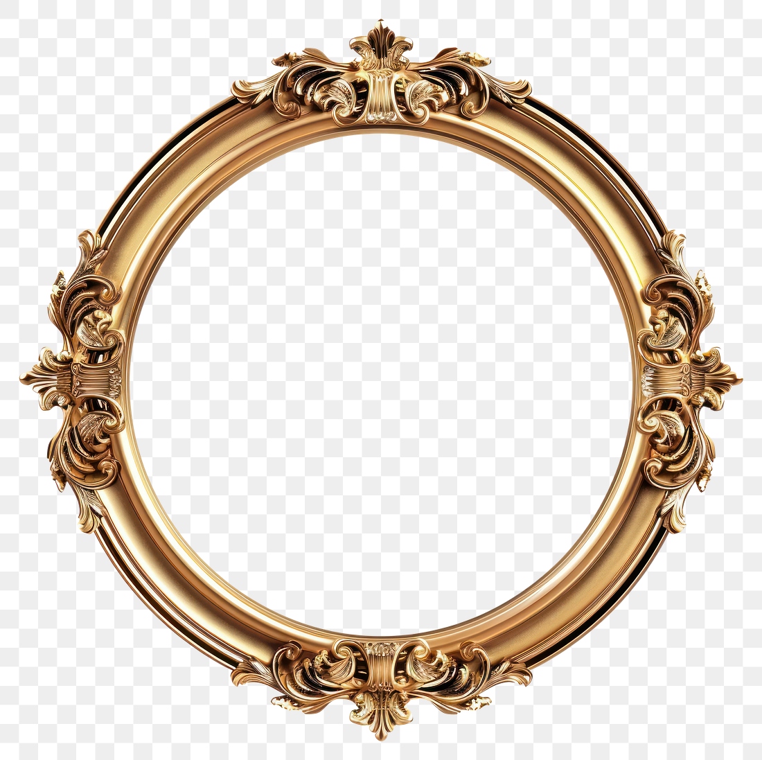 PNG Vintage circle frame golden | Premium PNG - rawpixel