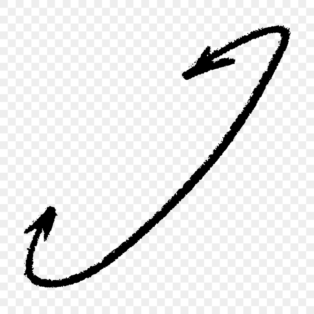 PNG Curved double arrow, transparent | Free PNG - rawpixel