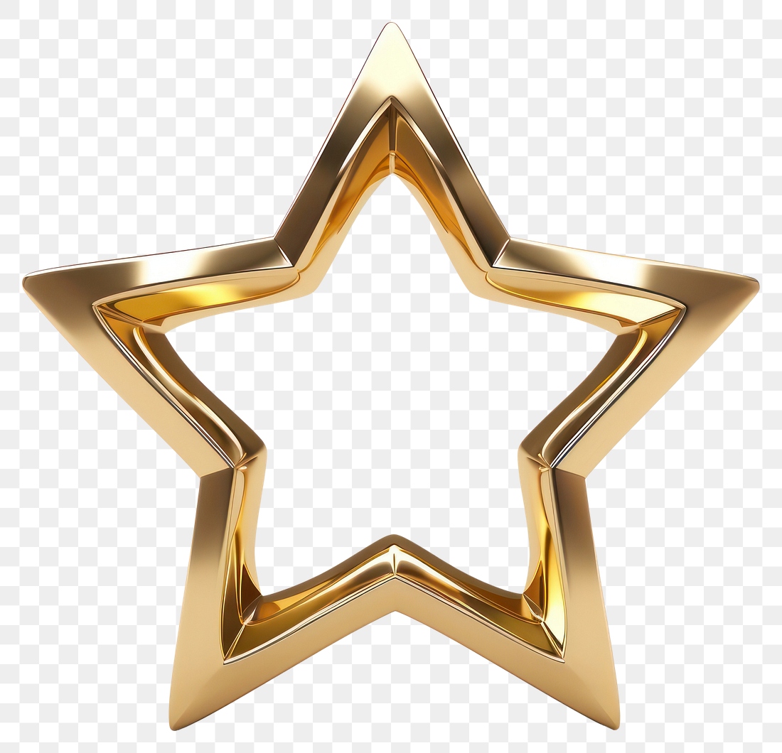 PNG Islamic star gold white | Premium PNG - rawpixel