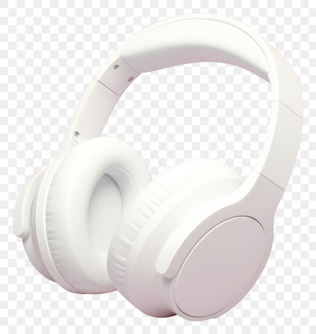 PNG White blank headphone mockup | Free PNG - rawpixel