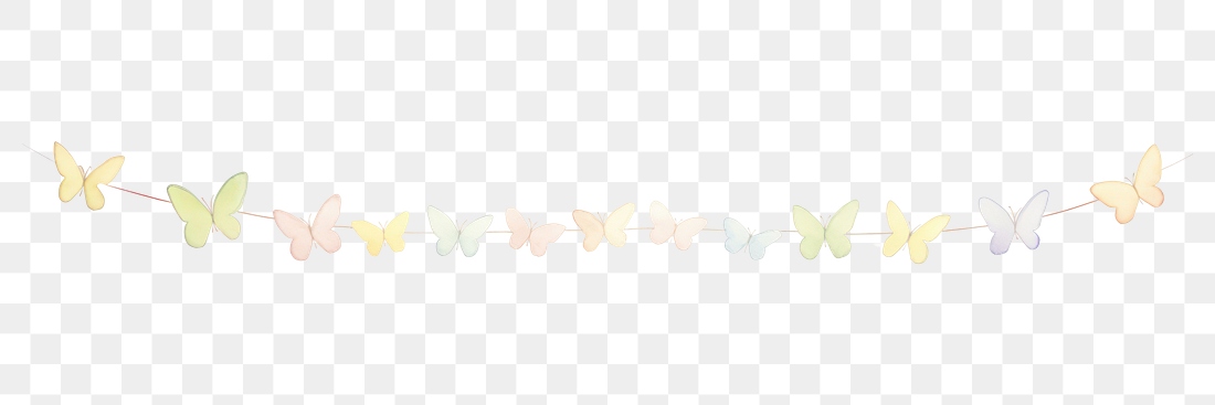 PNG Butterflies as divider line | Free PNG - rawpixel
