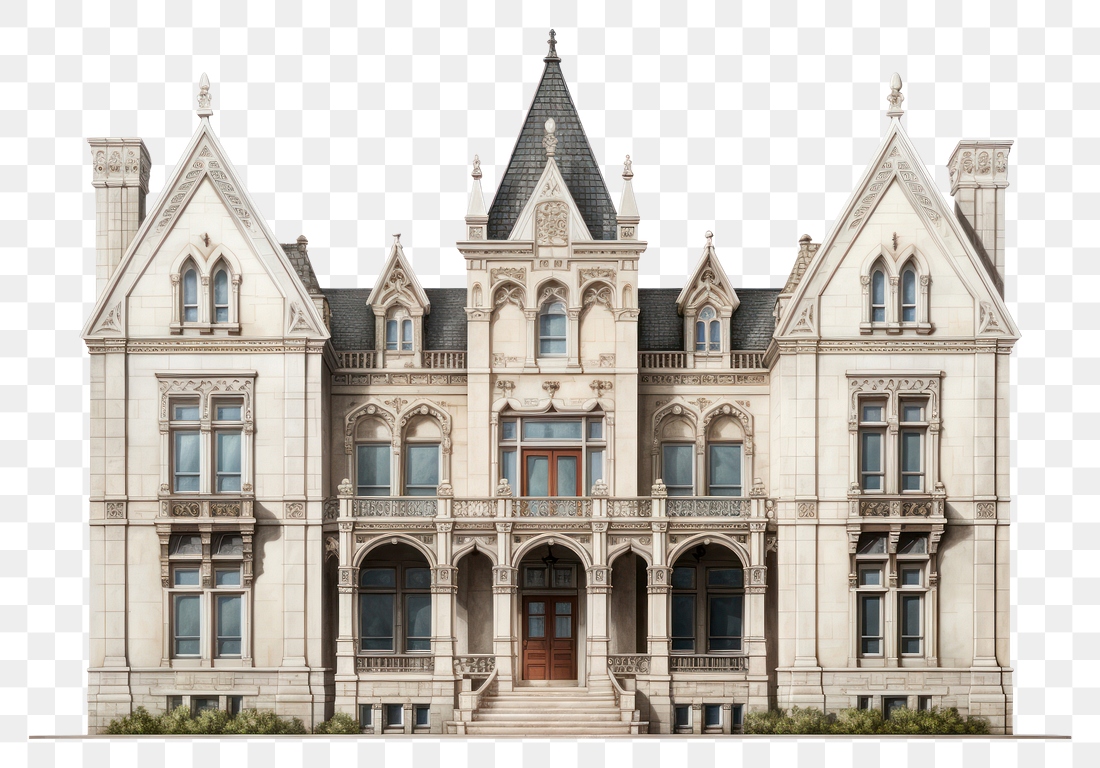 PNG Gothic townhome architecture building | Premium PNG - rawpixel