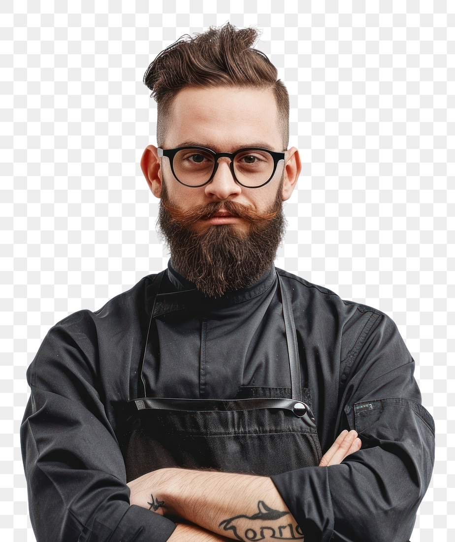 PNG Barber portrait beard adult. | Premium PNG - rawpixel